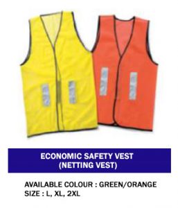PPE Safety Vest/Traffic Control Equipment – Pearl Flex Safety (M) Sdn Bhd